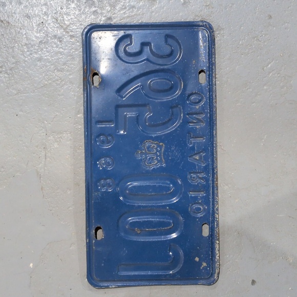 Other | Vintage 1968 Ontario License Plate | Poshmark
